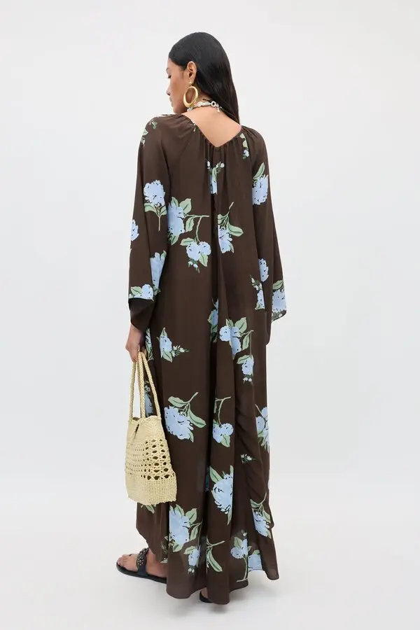 Rixo Lianne Peonies Scatter Dress