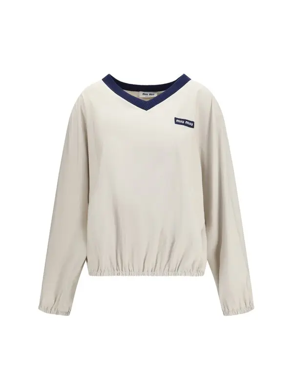 Miu Miu Pongé Tec Sweatshirt - Multicolor