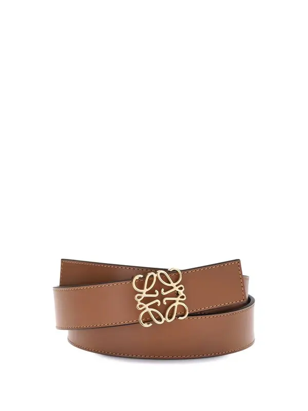 Loewe Anagram Reversible Belt - Brown