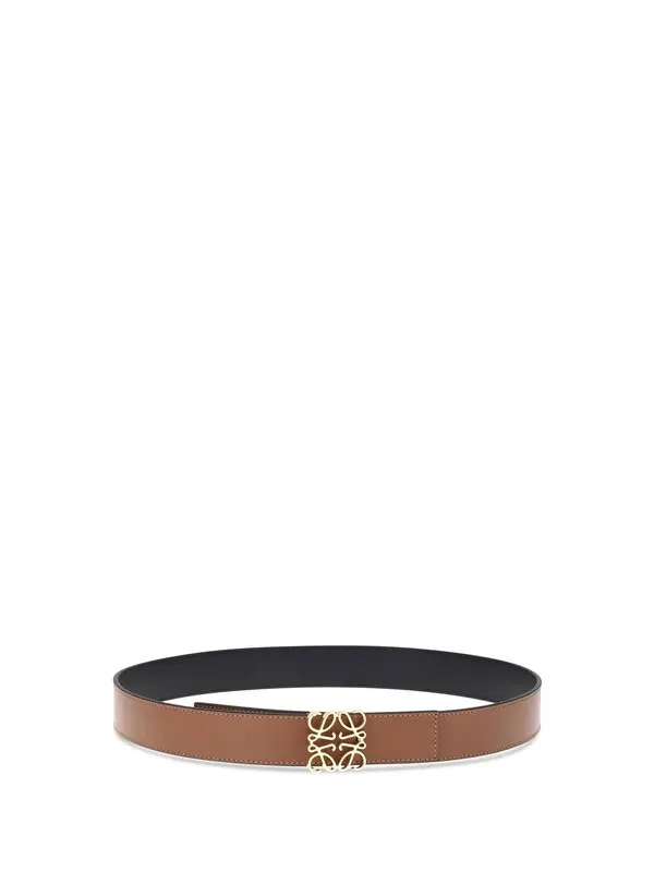Loewe Anagram Reversible Belt - Brown