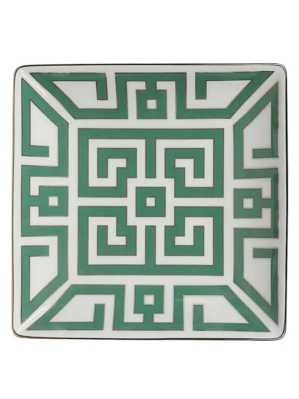 GINORI 1735 Labirinto Squared Bowl - Green