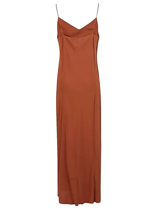 Alberto Biani Georgette Long Slip Dress