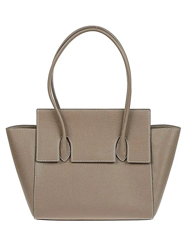 ROUNN Felice Flap Leather Tote Bag