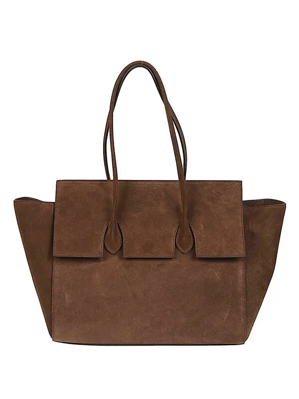 ROUNN Felice Flap Leather Tote Bag