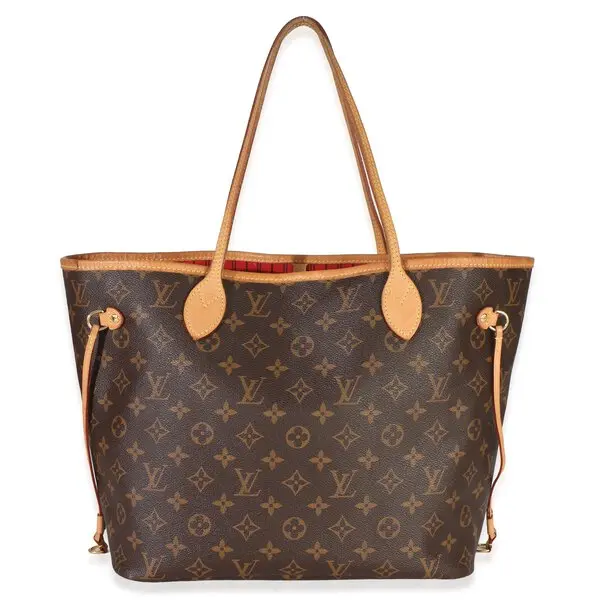 LOUIS VUITTON Monogram Canvas Neverfull Mm Tote Bag - Brown