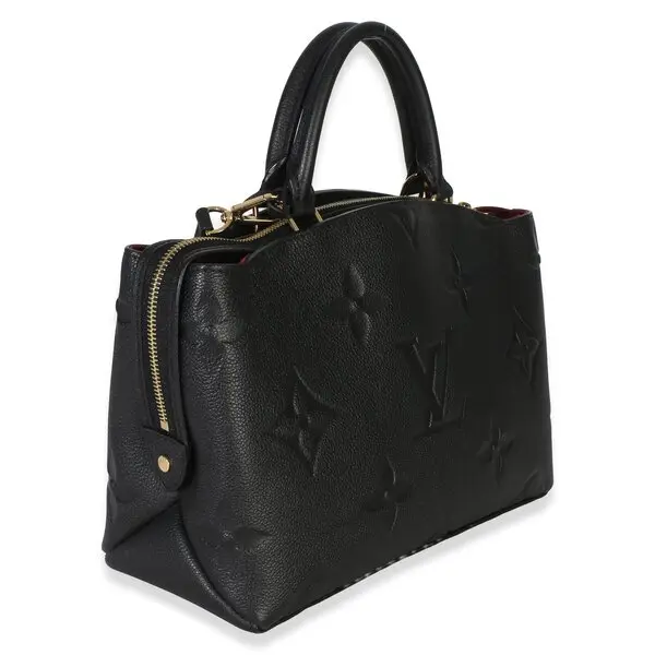 LOUIS VUITTON Monogram Giant Empreinte Petit Palais Shoulder Bag - Black