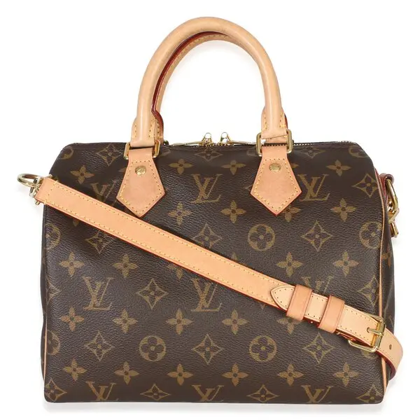 LOUIS VUITTON Monogram Speedy Canvas Bandouliere 25