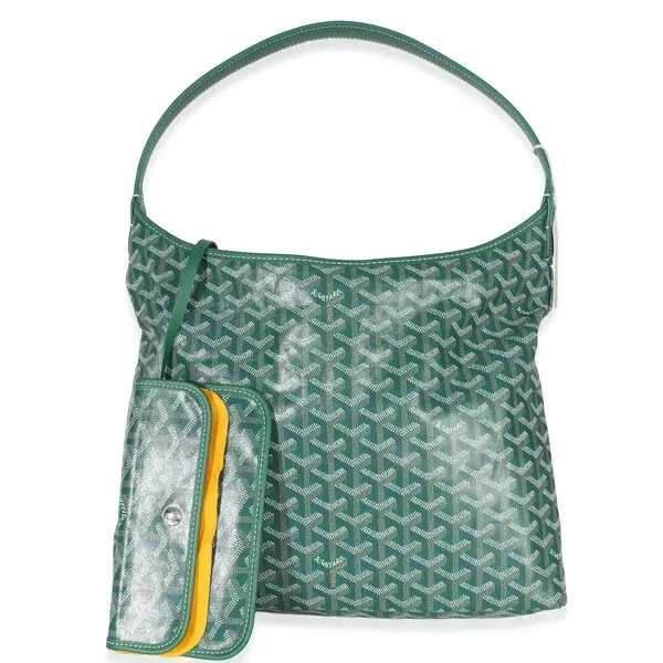 Goyard Goyardine Canvas Boheme Hobo Bag With Pochette - Green