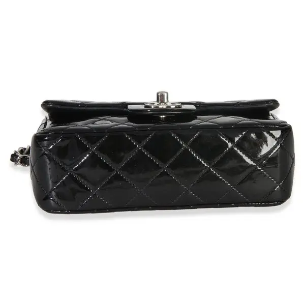 Chanel Quilted Patent Flap Bag - Black