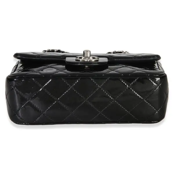 Chanel Quilted Patent Flap Bag - Black