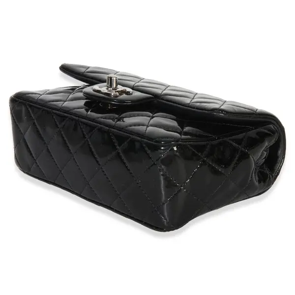 Chanel Quilted Patent Flap Bag - Black