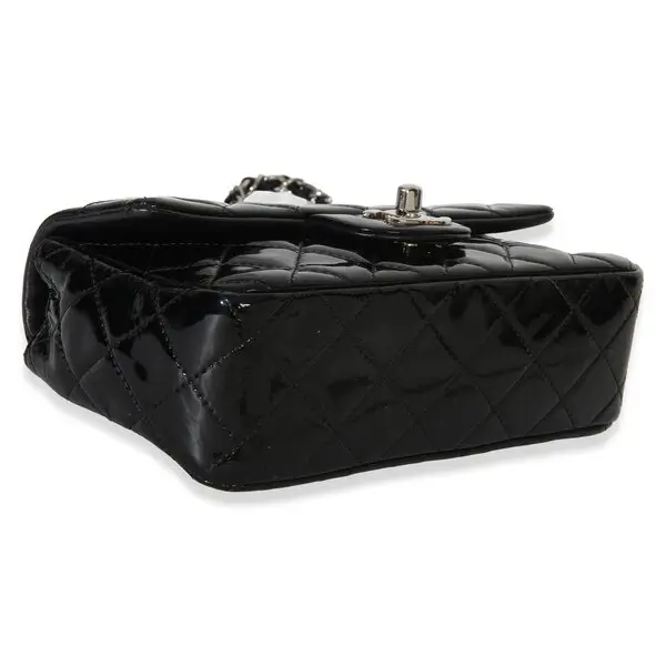 Chanel Quilted Patent Flap Bag - Black