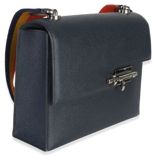 Hermès Epsom Verrou 23 Shoulder Bag With Clasp - Blue
