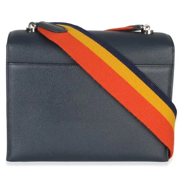Hermès Epsom Verrou 23 Shoulder Bag With Clasp - Blue