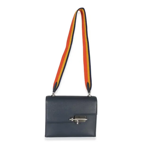 Hermès Epsom Verrou 23 Shoulder Bag With Clasp - Blue