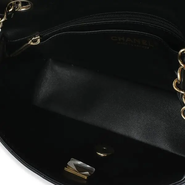 Chanel Quilted Lambskin Rectangular Flap Bag - Black