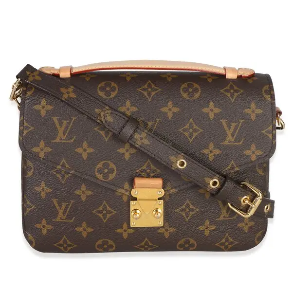 LOUIS VUITTON Monogram Canvas Pochette Metis Shoulder Bag - Brown