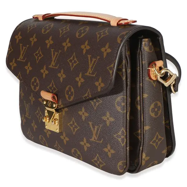 LOUIS VUITTON Monogram Canvas Pochette Metis Shoulder Bag - Brown