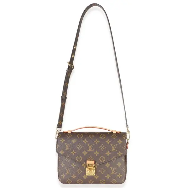 LOUIS VUITTON Monogram Canvas Pochette Metis Shoulder Bag - Brown
