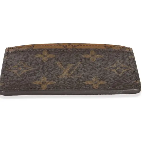 LOUIS VUITTON Reverse Monogram Card Holder - Brown