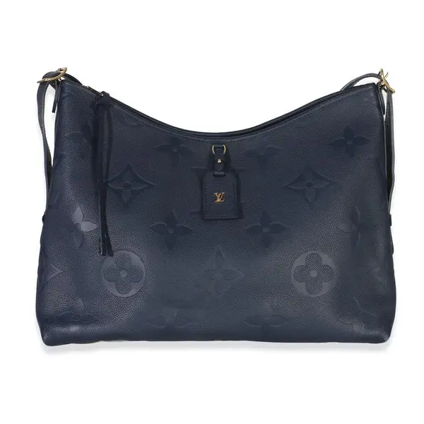 LOUIS VUITTON Navy Giant Monogram Empreinte Carryall Mm Shoulder Bag - Blue