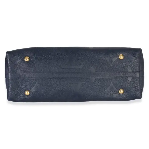 LOUIS VUITTON Navy Giant Monogram Empreinte Carryall Mm Shoulder Bag - Blue
