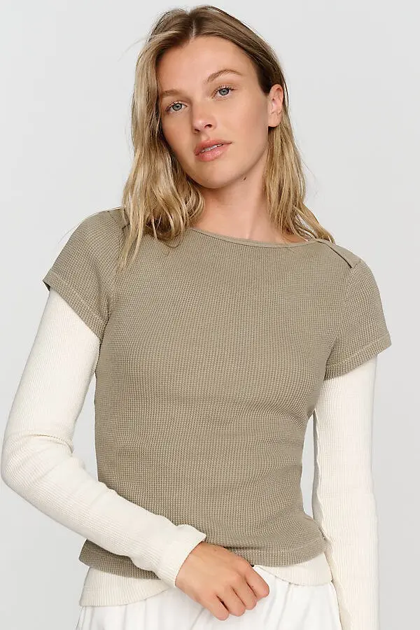 Citizens Of Humanity Waffle T-shirt - Beige