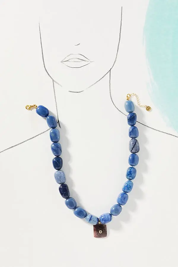 Maison Irem Beaded Stone Necklace