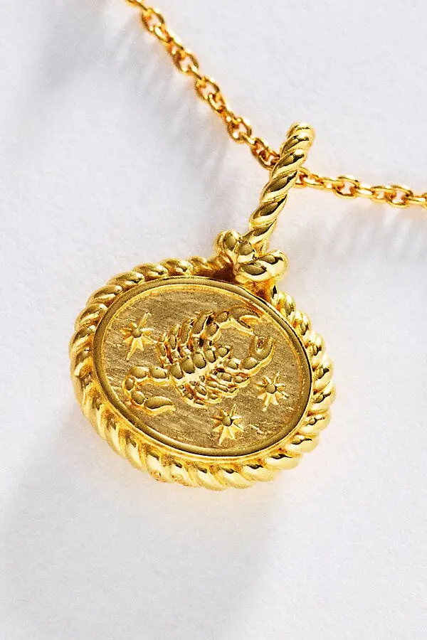AWE INSPIRED Zodiac Gemstone Pendant Necklace - Scorpio