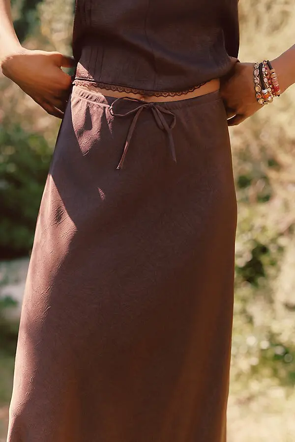Z Supply Viva Slip Skirt - Brown