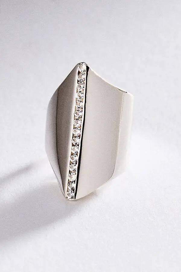AWE INSPIRED Shield Ear Cuff - Silver