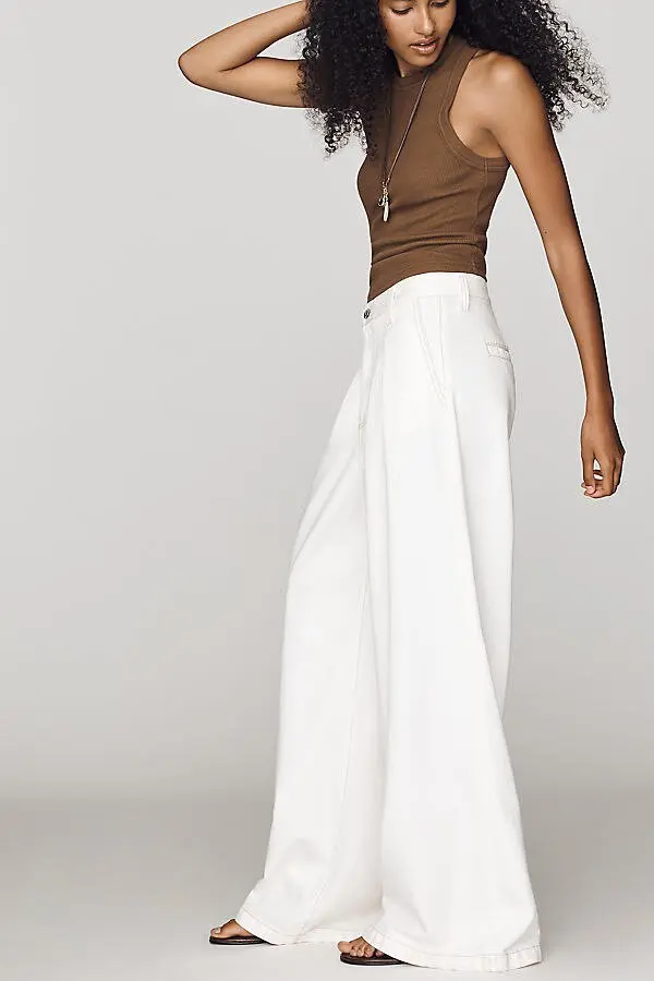 PISTOLA Delphia High-rise Wide-leg Jeans