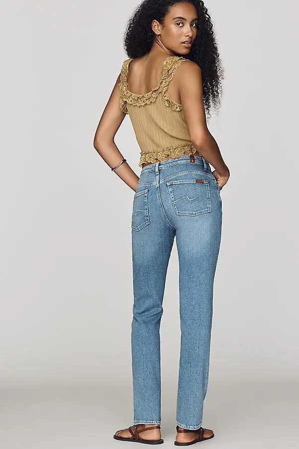 7 For All Mankind Modern Dojo Mid-rise Flared Jeans