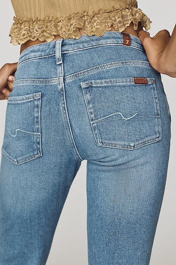7 For All Mankind Modern Dojo Mid-rise Flared Jeans