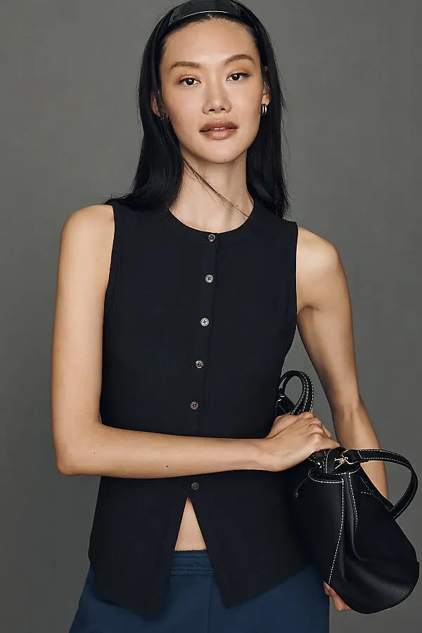 Varley Latia Button Tank Top