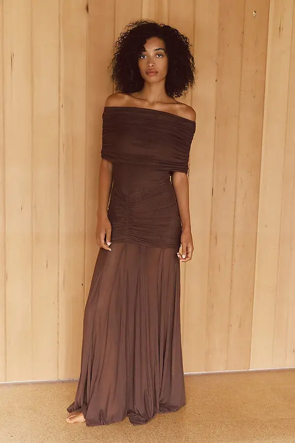 Suboo Phoenix Bustier Off-shoulder Dress