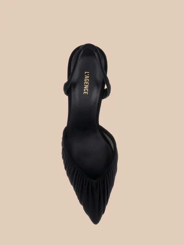 L'Agence Bowery Mesh Slingback Pump