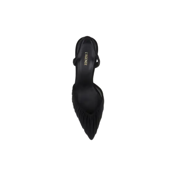 L'Agence Bowery Mesh Slingback Pumps - Black Mesh