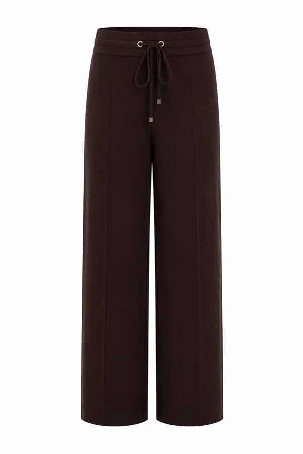 EXQUISE Drawstring Knitted Trousers