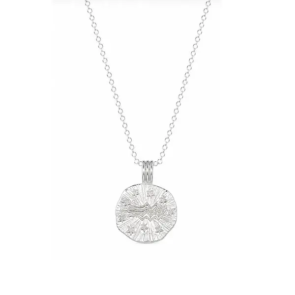 ZOË & MORGAN Sun In Aquarius Necklace Sterling
