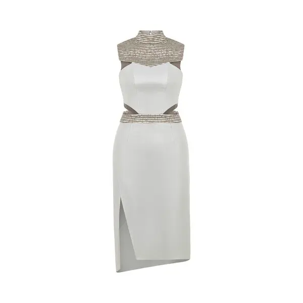 SAINT ONES Argentis Dress With Cut-outs And Metallic Accents