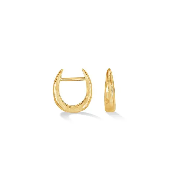 DOWER & HALL Small Horseshoe Nomad Huggie Hoops