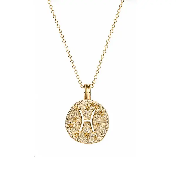 ZOË & MORGAN Sun In Pisces Necklace Vermeil