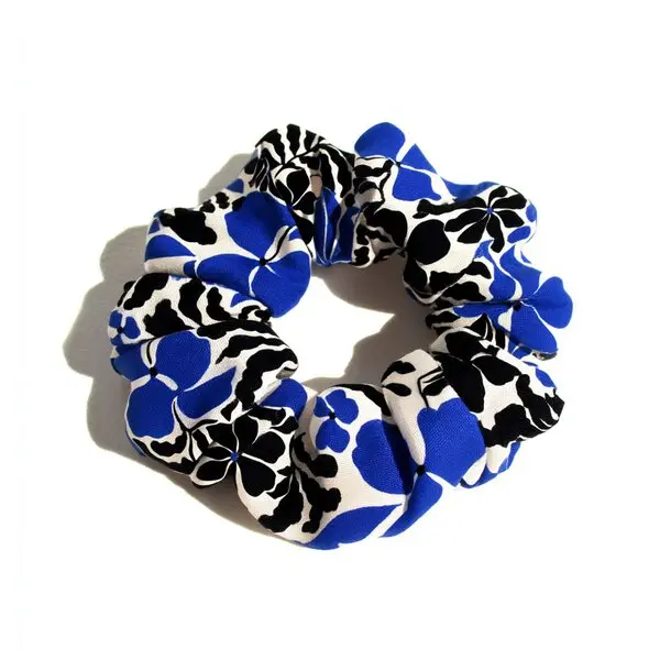 CRONO ZEE Flora Scrunchie - Blue