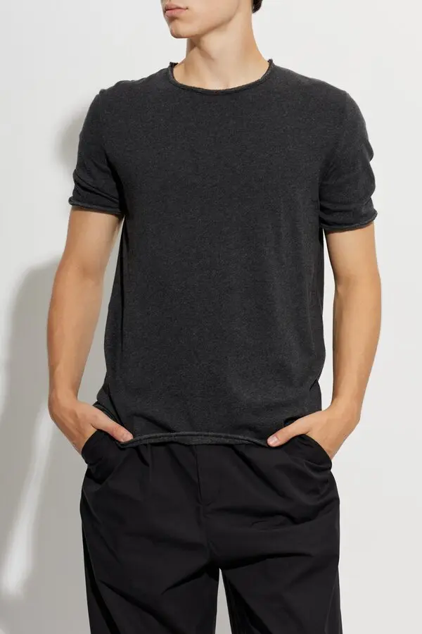 American Vintage T-shirt With Raw Edges