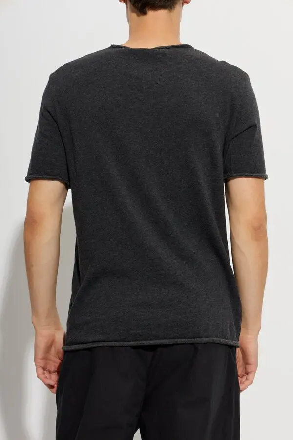 American Vintage T-shirt With Raw Edges