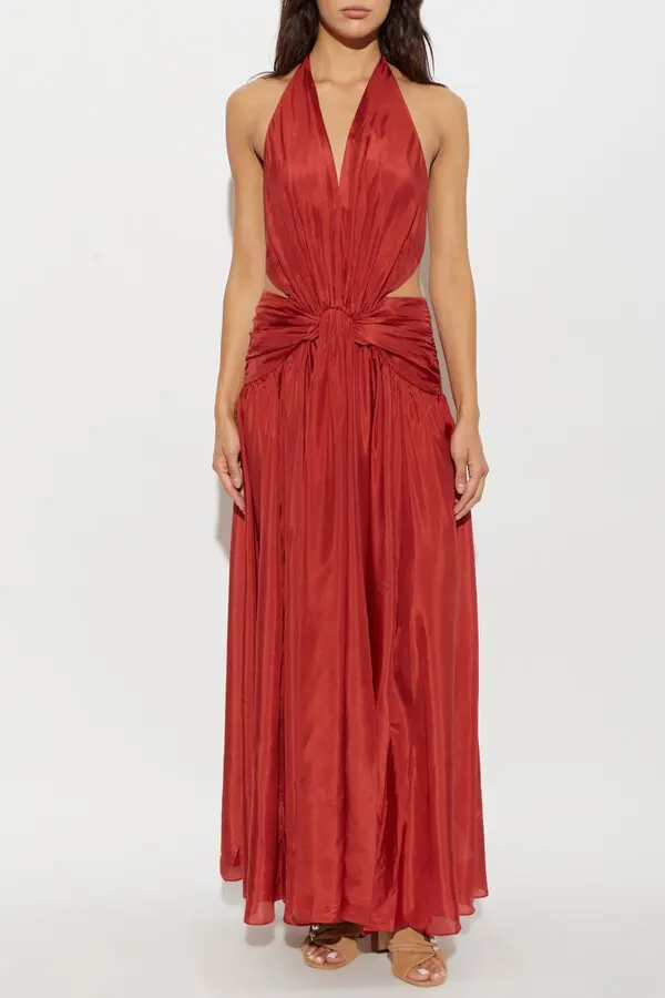 Zimmermann Silk Halterneck Maxi Dress