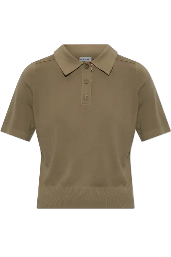 Burberry Wool Polo ‘maddie - Brown
