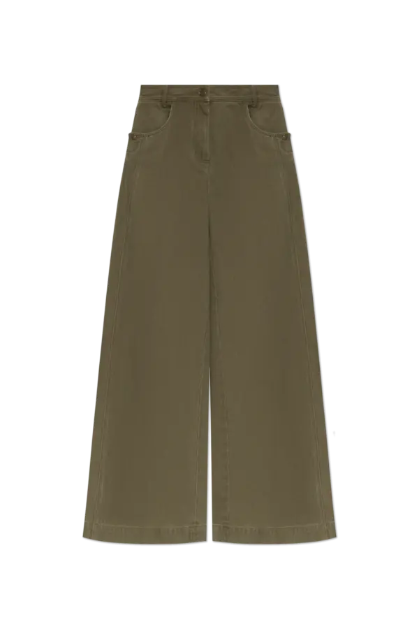 Max Mara Alamaro' High-waist Bootcut Jeans - Green