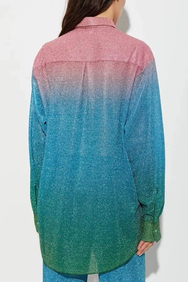 Oseree Shirt With Lurex Thread